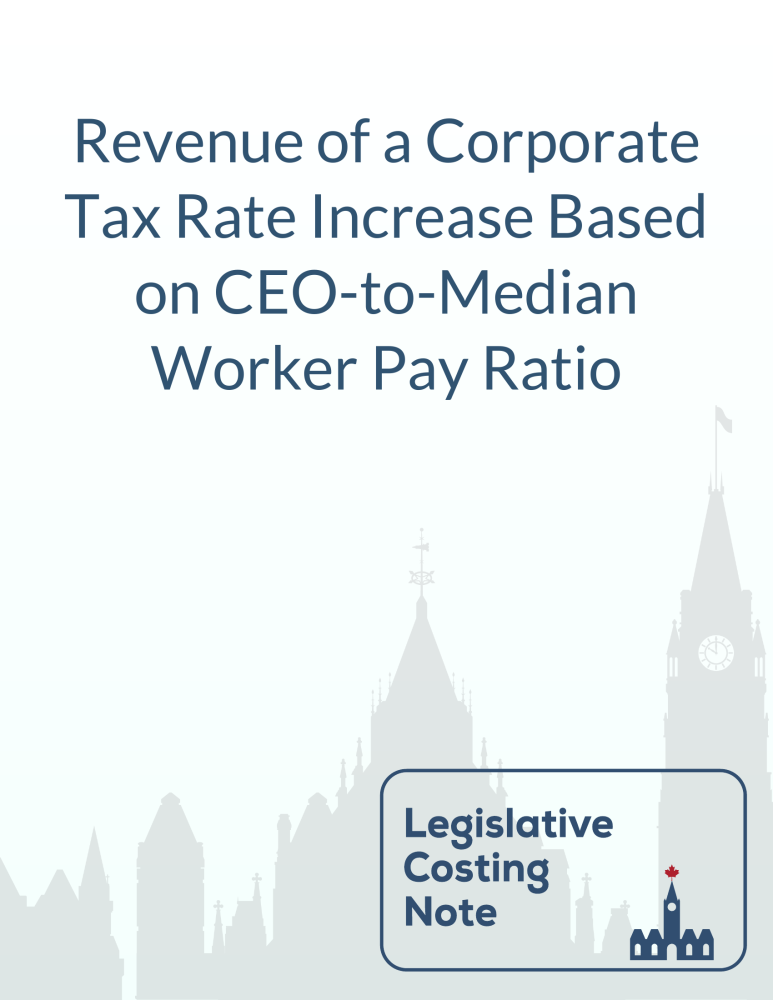 Revenue of a Corporate Tax Rate Increase Based on CEO-to-Median Worker ...