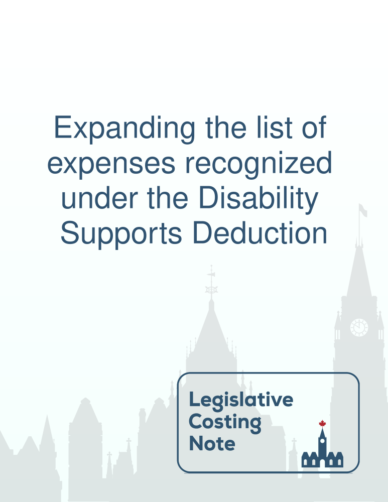 Expanding the list of expenses recognized under the Disability Supports ...