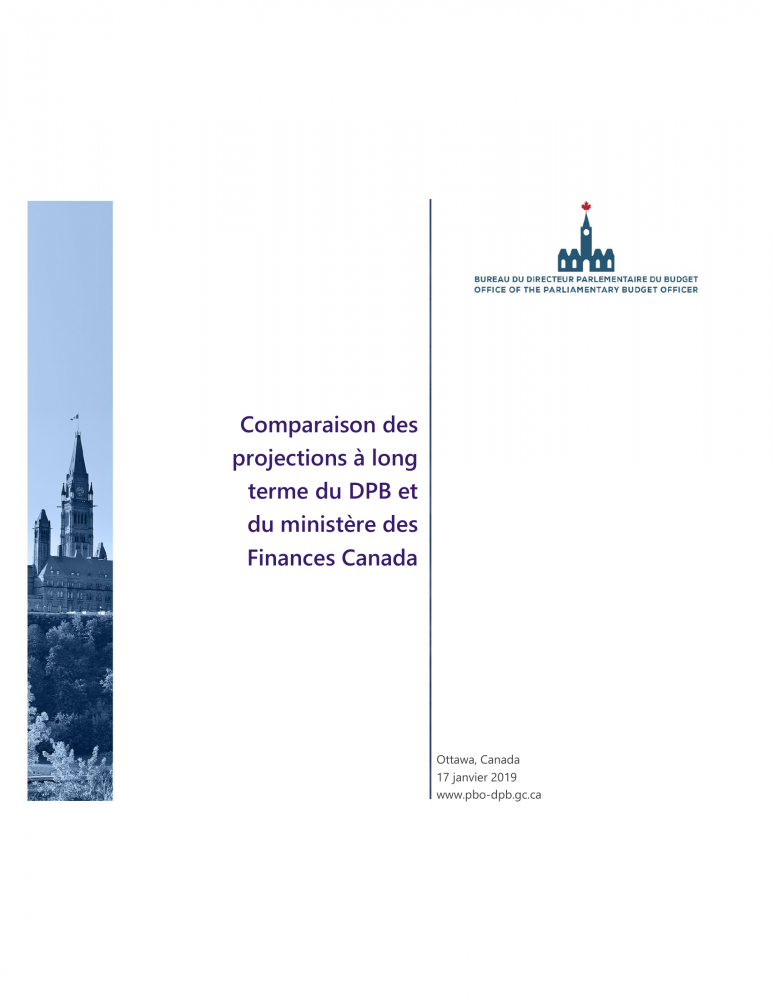 Comparaison des projections à long terme du DPB et du ministère des ...