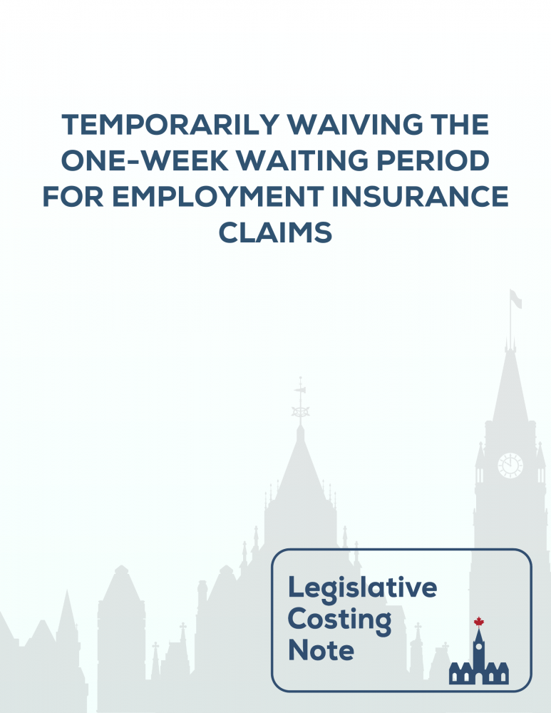 Temporarily Waiving the One-week Waiting Period for Employment ...