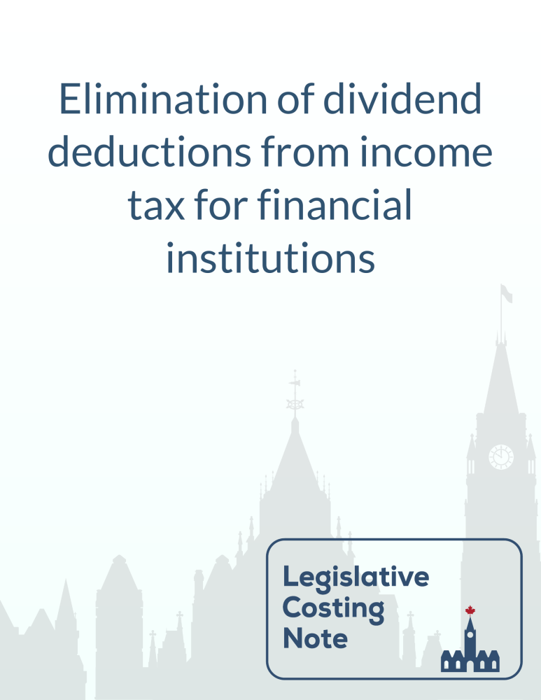 Elimination of dividend deductions from income tax for financial ...