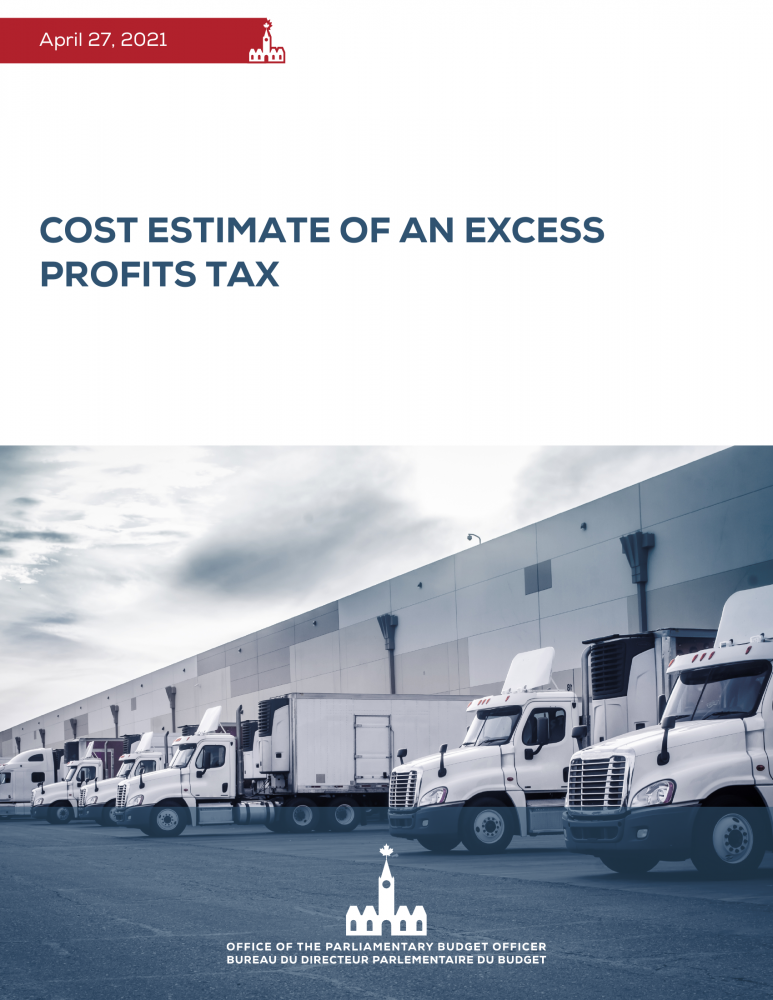 Cost Estimate of an Excess Profits Tax