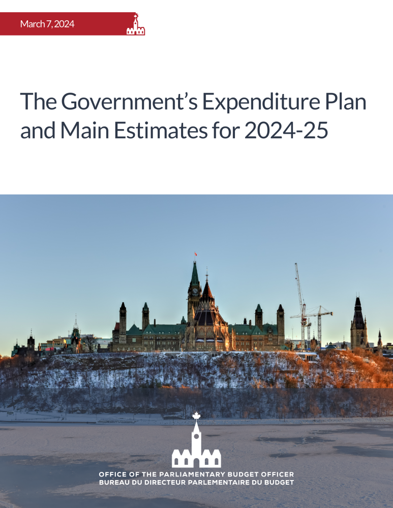 The Government’s Expenditure Plan and Main Estimates for 2024-25