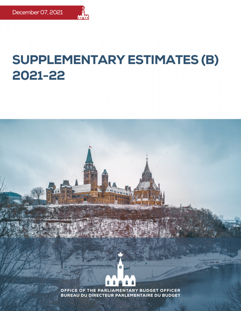 Supplementary Estimates (B) 2021-22
