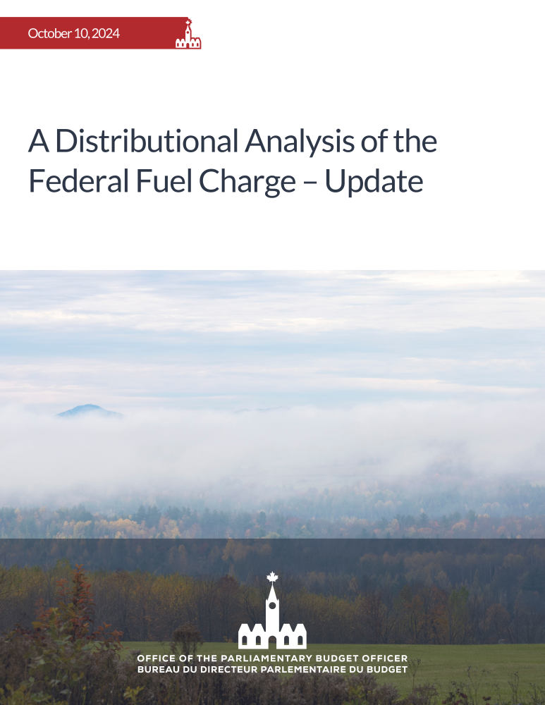 A Distributional Analysis of the Federal Fuel Charge – Update