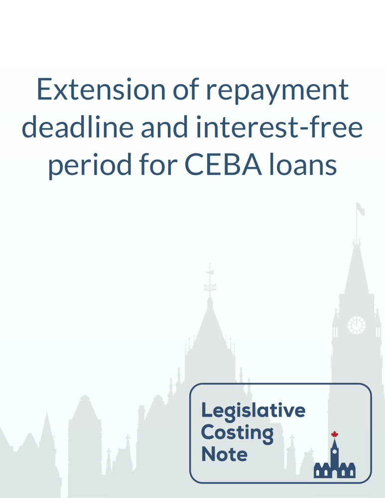 Extension of repayment deadline and interest-free period for CEBA loans