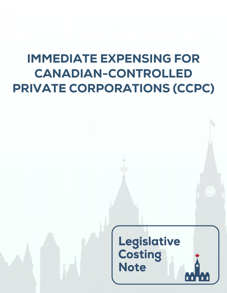 Immediate expensing for Canadian-Controlled Private Corporations (CCPC)